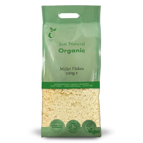 Just Natural Organic Millet Flakes 400g