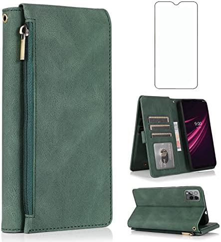 Amazon Com Compatible With T Mobile Revvl Pro X Pro G Wallet Case Screen Protector Zipper