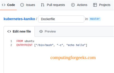 Build Container Images From Dockerfile Using Kaniko In Kubernetes