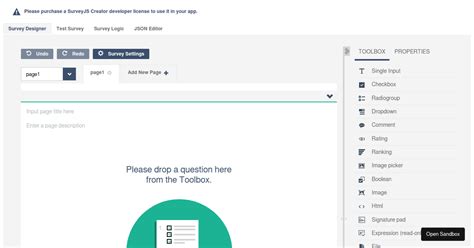 Surveyjs Angular Codesandbox Surveyjs Angular Codesandbox