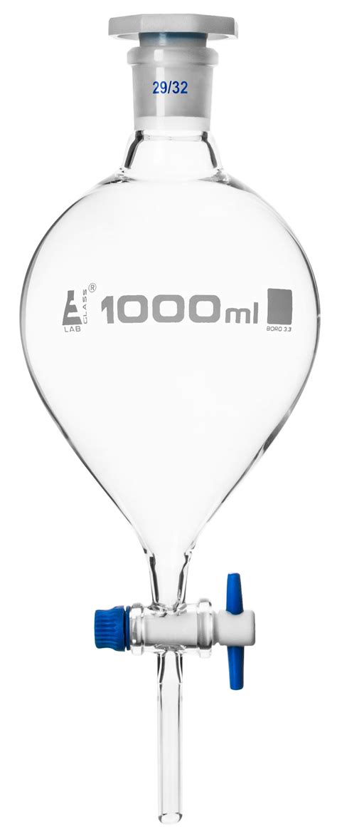 Separating Funnel 1000ml Pressure Equalizing Pear Shaped 2932 P