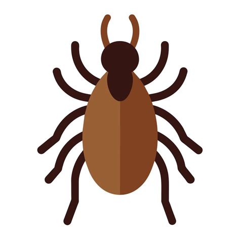 Brown Dog Tick Bug Looks Icon Illustration 47074052 Vector Art At Vecteezy