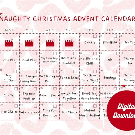 Naughty Advent Calendar Etsy