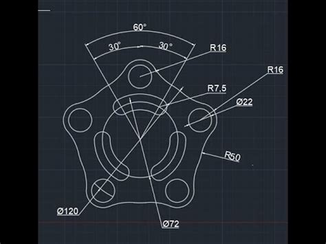 Autocad Practise Drawing Using Array Command YouTube