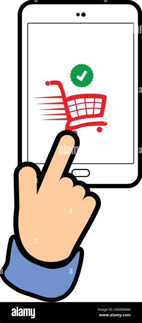 Clicker Pointer Hand Line Icon Stock Vector Image And Art Alamy