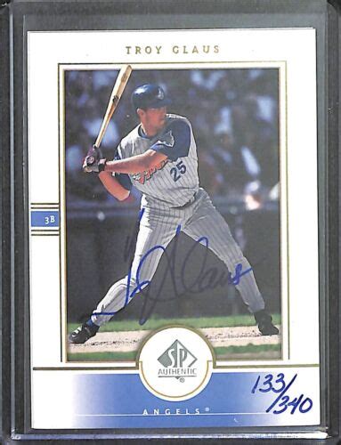 2001 Upper Deck Sp Authentic 2000 Buyback Autograph Troy Glaus No 133