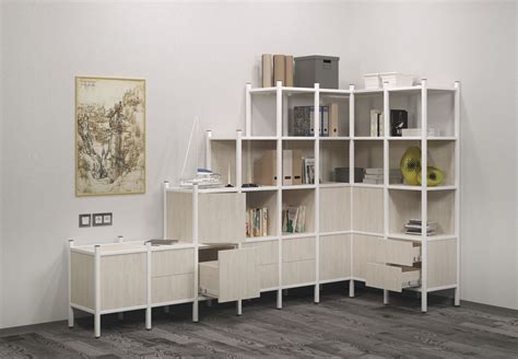 Наборные стеллажи LOFT, офисная мебель для сотрудников ЛОФТ ...