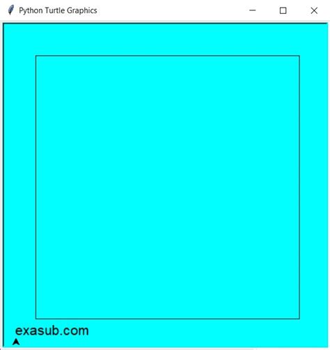 How To Make Simple Graphics In Turtle Graphics 2 Exasub