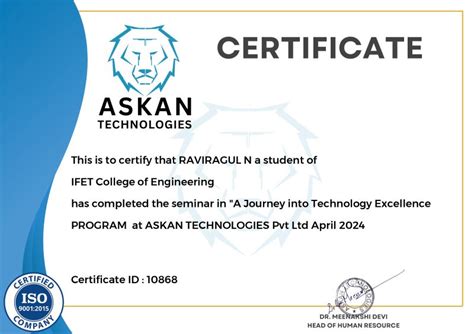 raviragul n on linkedin seminar fieldvisit industrialexperience