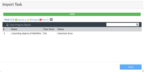 Importing Web Filter Databases Example Fortimanager 742 Fortinet