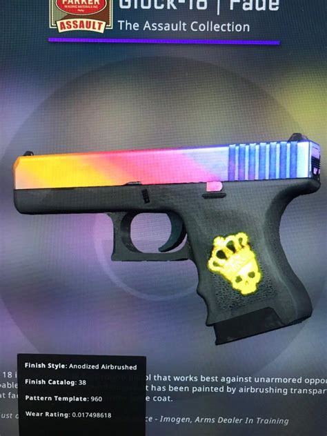 Glock Fade CSGO Video Gaming Gaming Accessories Game Gift Cards Accounts On Carousell