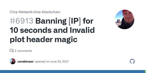 Banning Ip For 10 Seconds And Invalid Plot Header Magic · Issue 6913 · Chia Networkchia