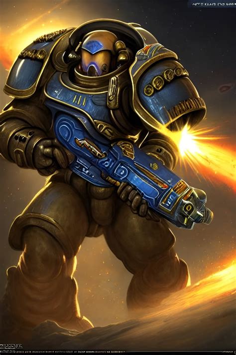 ai generated space marine r starcraft