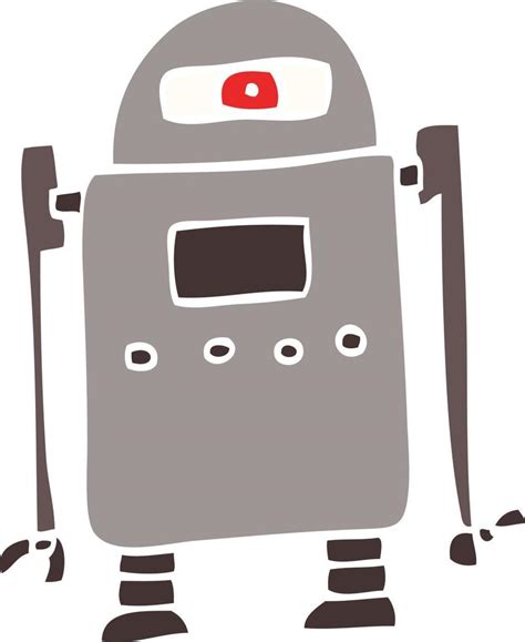 Cartoon Doodle Robot 12129433 Vector Art At Vecteezy