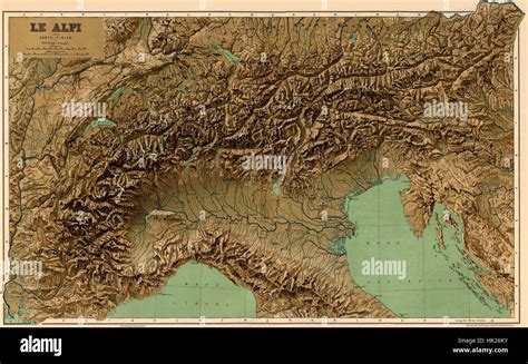 Map Of Alps In Italy