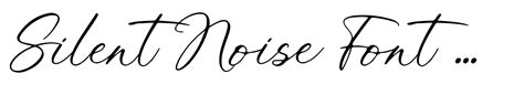 Silent Noise Font Duo Font Webfont And Desktop Myfonts