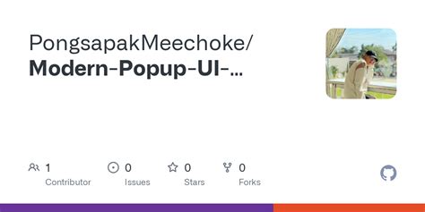 Github Pongsapakmeechokemodern Popup Ui Design Github Pongsapakmeechokemodern Popup Ui Design