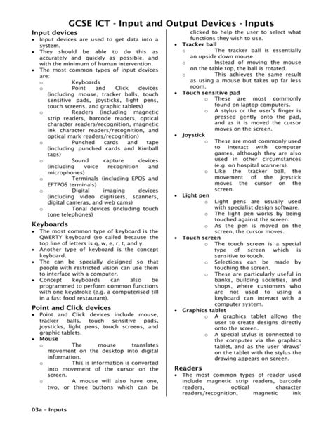 Input Devices