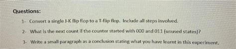Solved Design Problem Design A 3 Bit Binary Counter Which