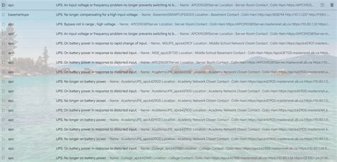 Warning Ups On Battery Power In Response To Distorted Input Schneider Electric Community