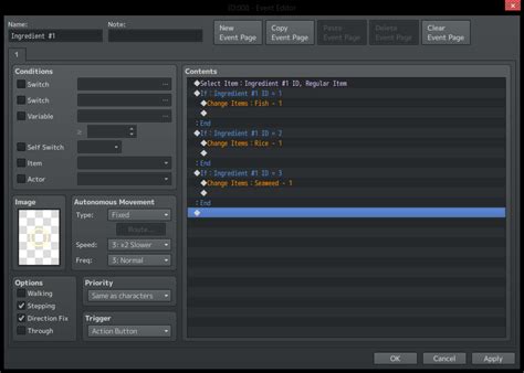 Eventing A Place Able Crafting System Rpg Maker Forums