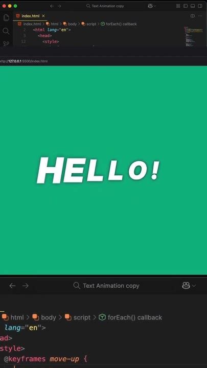 Mind Blowing 🤯 Text Animation Using Just Html Css And Javascript Youtube