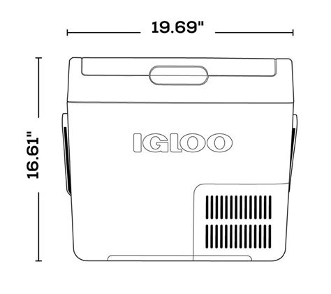 Igloo Icf18 19l Electric Cool Box 12v 24v And Mains Fridge Freezer