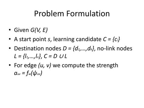 Ppt Supervised Random Walks Predicting And Recommending Links In