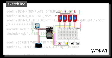 Blynk Leds And Analog DHT OLED Copy Wokwi ESP32 STM32 Arduino Simulator