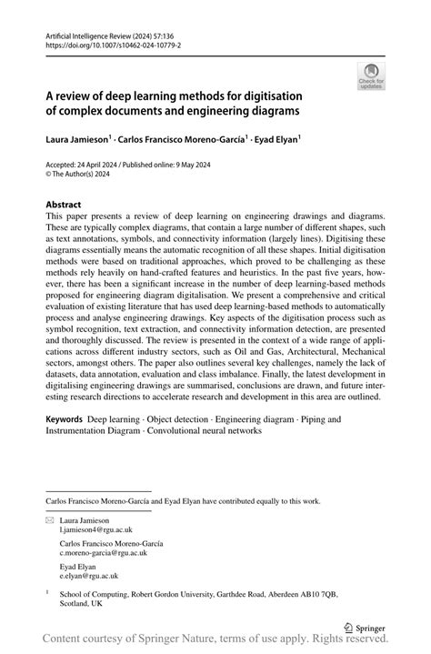 Pdf A Review Of Deep Learning Methods For Digitisation Of Complex