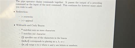 Solved The Pipe Operator Chains Commands Together It Passes