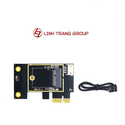 Adapter Pci E Gắn Card Wifi Bluetooth Cho Máy Tính để Bàn Pk126 Shopee Việt Nam