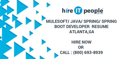 mulesoft java spring spring boot developer resume atlanta ga hire it