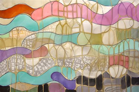 Premium Photo Oil Paint Drawing Abstract Colored Background