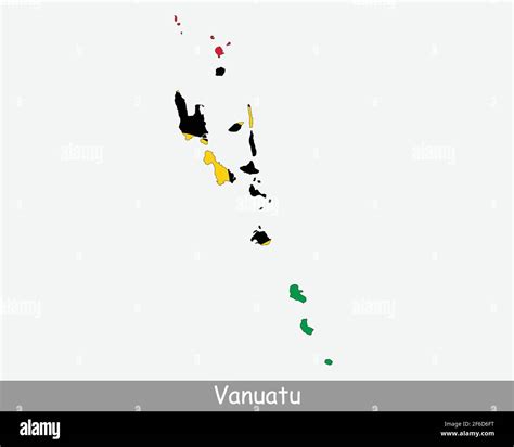 vanuatu flag map map of the republic of vanuatu with the vanuatuan