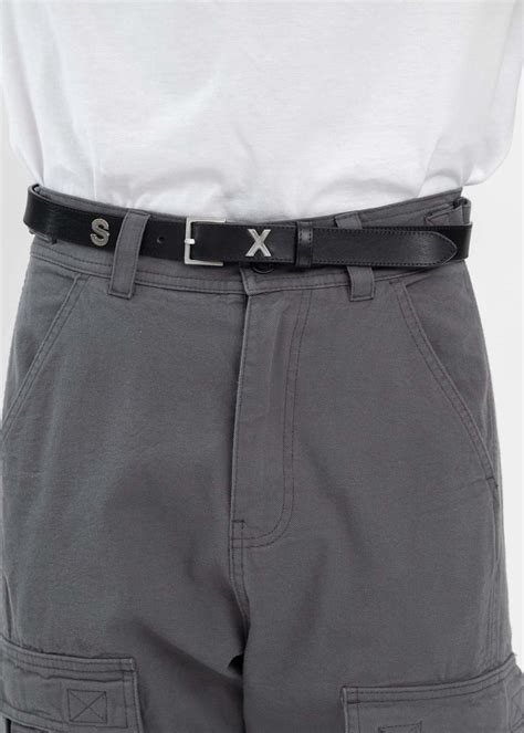 Martine Rose Sex Letter Belt Black Garmentory