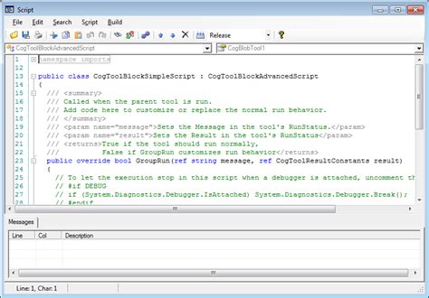 Visionpro Script Editor