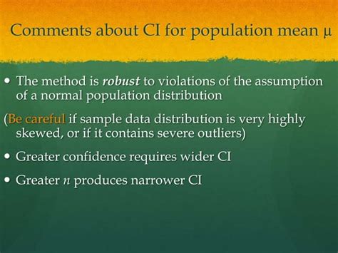 Point And Interval Estimation Pptx