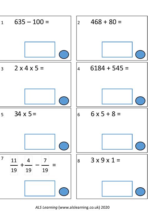 A Free Year 6 Term 1 Arithmetic Sats Test 1 Teaching Resources