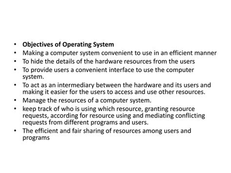 Operating System Pptx Operating System Pptx