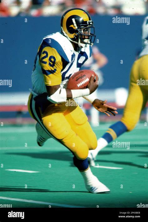 Running Back Eric Dickerson 29 Of The Los Angeles Rams Carries The