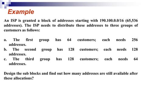 Subnetting Addressing Pdf Lectures For Networks Ppt
