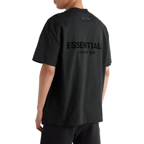 Fear Of God Essentials T Shirt Black Ss22 Core Collection