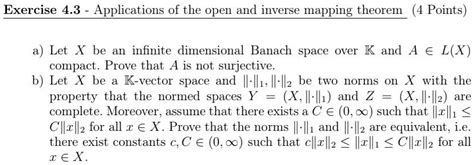 Solvedexercise 43 Applications Of The Open And Inverse Mapping