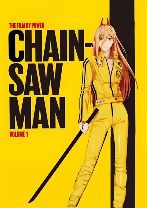 Chainsaw Man Film Poster Chainsaw Man Illustration Man Movies
