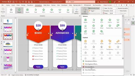 Powerpoint Animations Mastering Click And Reveal Animations Step By