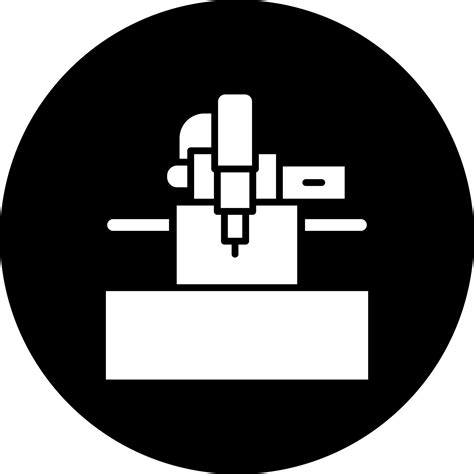 Cnc Machine Vector Icon Style 22617077 Vector Art At Vecteezy