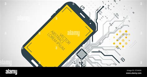 Mobile Phone Background Вig Data Flow Processing Concept Cloud