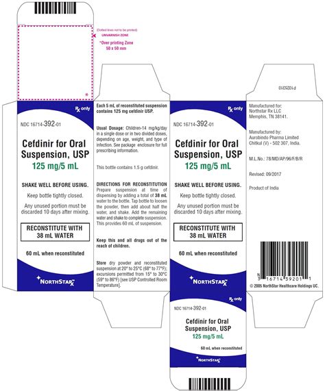 Cefdinir Package Insert