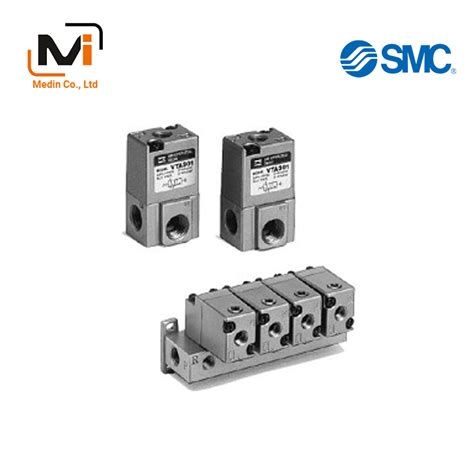 Air Operated Type Insert Bushing Integrated Fitting Type LVC Series Van điện từ khí nén SMC